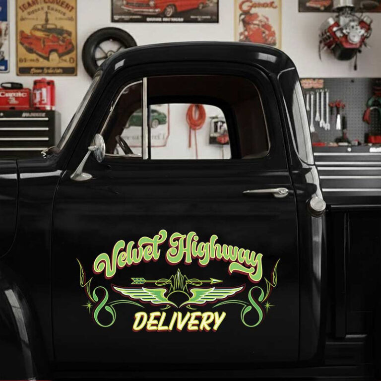 personalized pinstriping art hot rod lettering decal sign writing ...