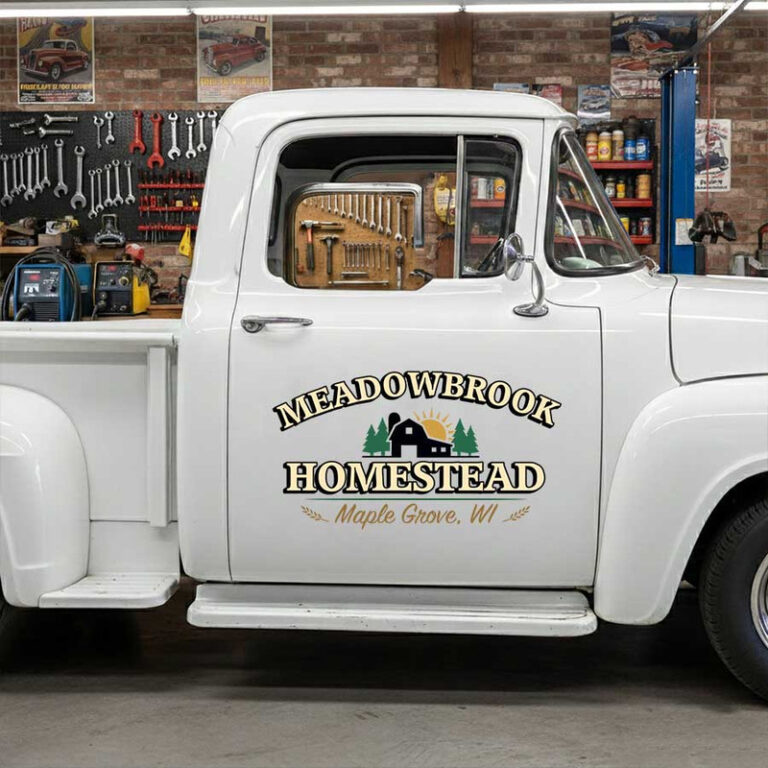 personalized farm sign decal homestead lettering decal livestock farm ...